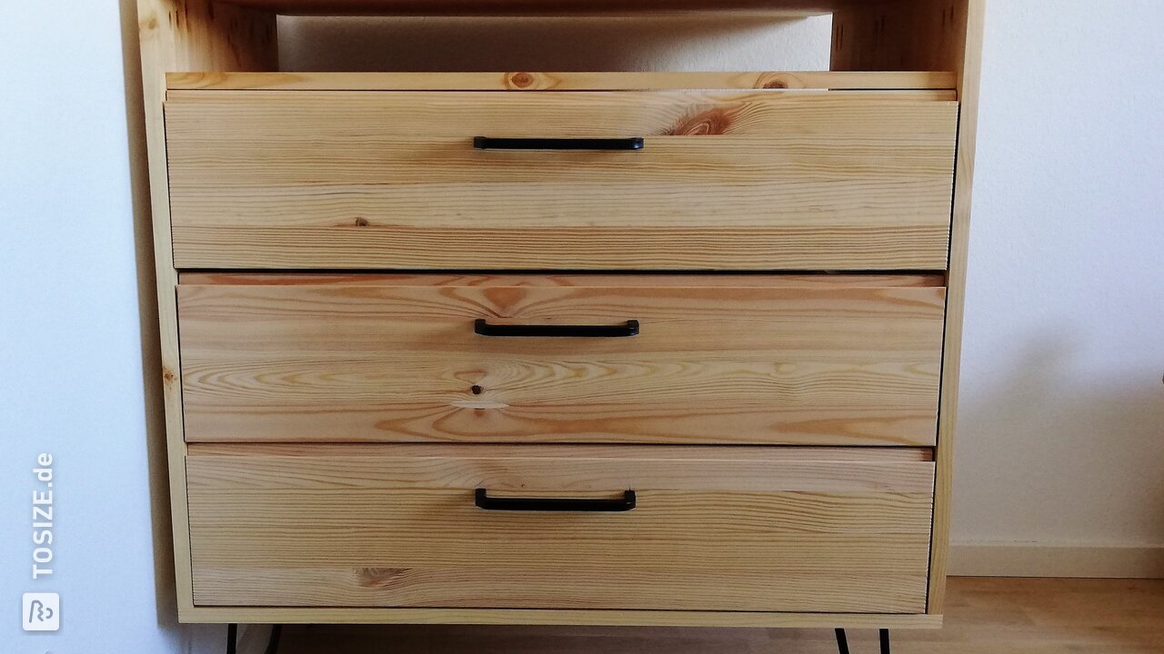 DIY Wickelkommode aus Fichtenholz - TOSIZE.de