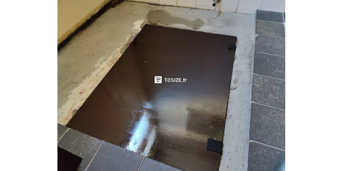Trappe rampante renouvelée avec du contreplaqué de béton, par Bas ...