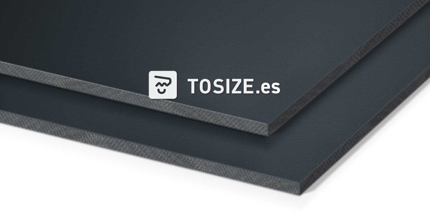 Panel de fachada HPL antracita, cortado a medida, entrega rápida a ...