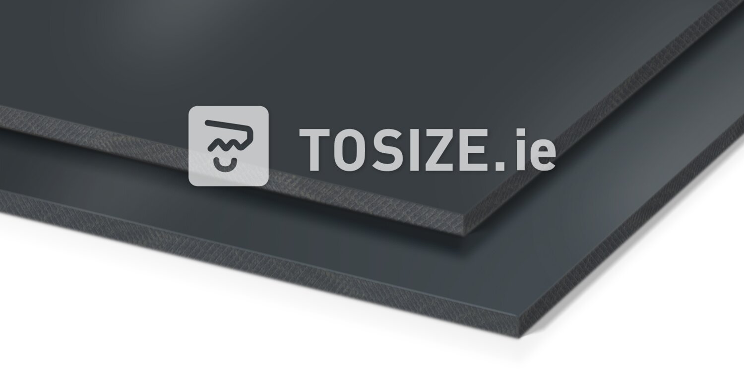 Wall panel anthracite high-gloss cut-to-size, fast home delivery ...