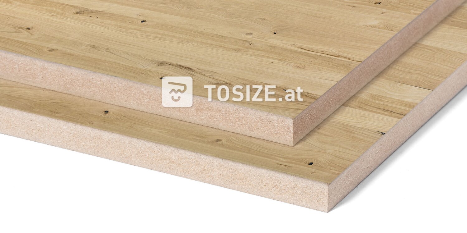 Querkus MDF Eiche Retro Harlem furnierte Platten nach Maß - TOSIZE.at