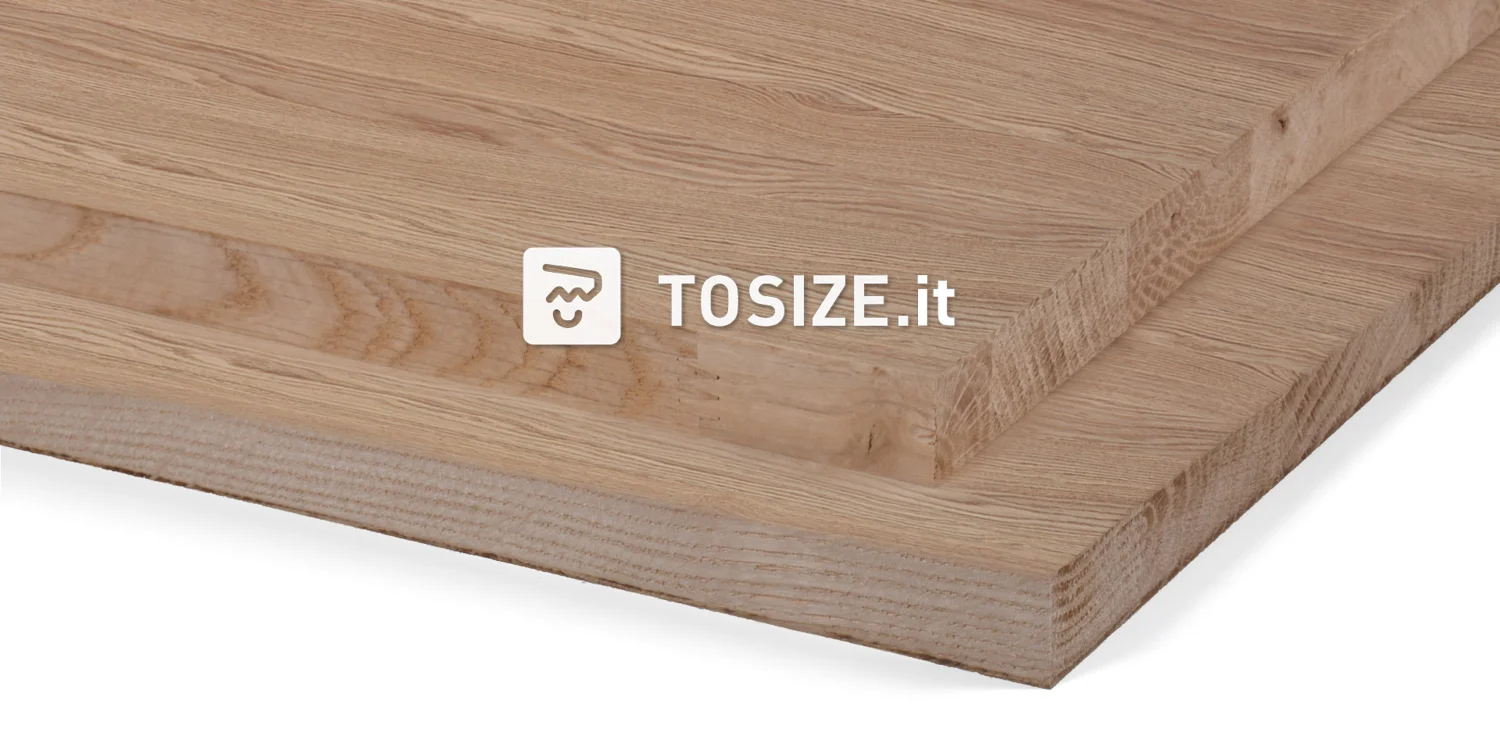 Rovere pannello lamellare Rovere mix impiallacciato tagliato a misura ...